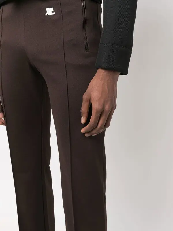 COURREGES Logo-appliqué Trousers