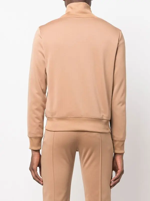 COURREGES Logo-patch Bomber Jacket - Brown