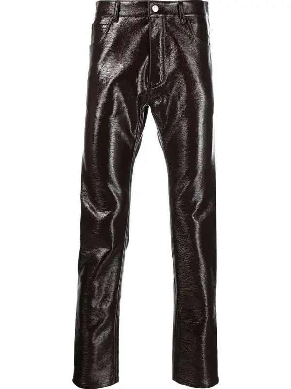 COURREGES Vinyl Trousers - Brown
