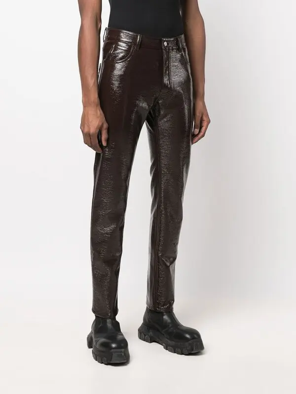 COURREGES Vinyl Trousers - Brown
