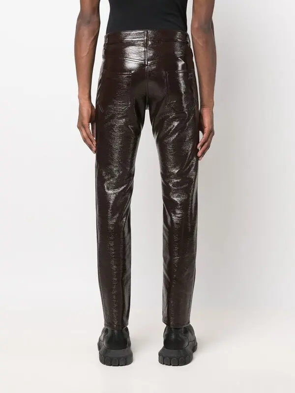 COURREGES Vinyl Trousers - Brown