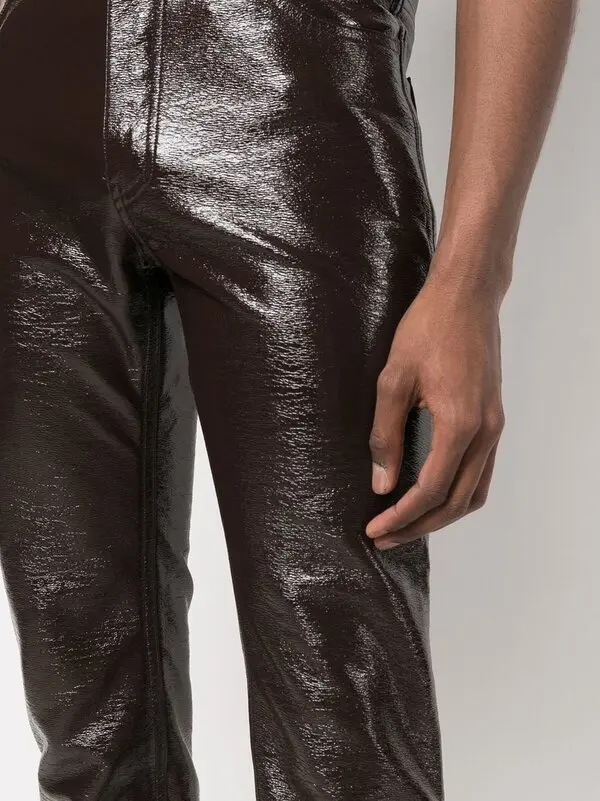 COURREGES Vinyl Trousers - Brown