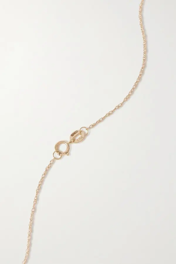 STONE AND STRAND Baby Block Diamond Necklace