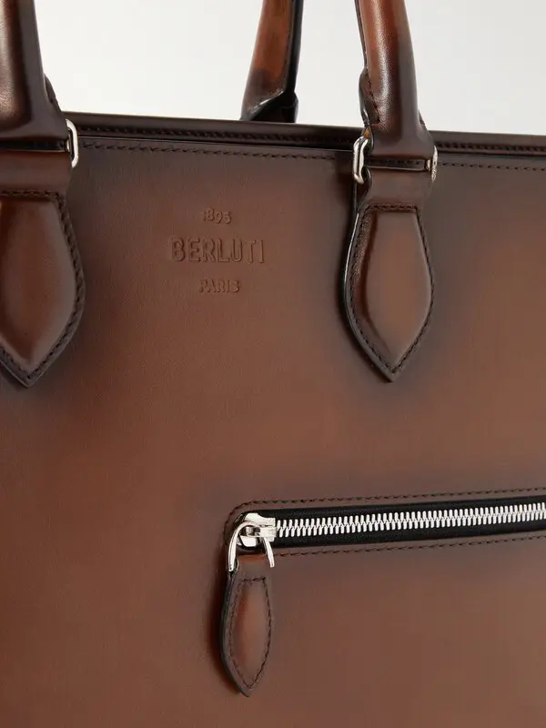 Berluti Scritto Venezia Leather Briefcase