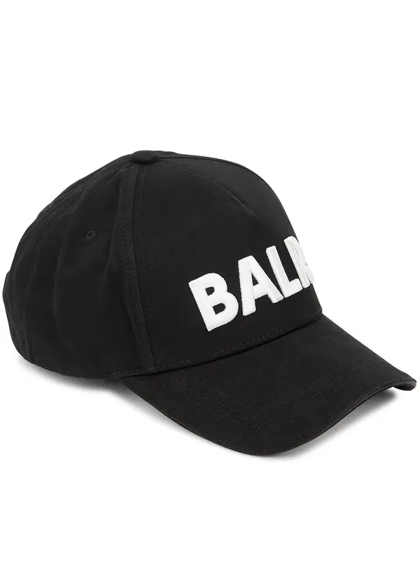 BALR. Black Logo-embroidered Cotton-twill Cap