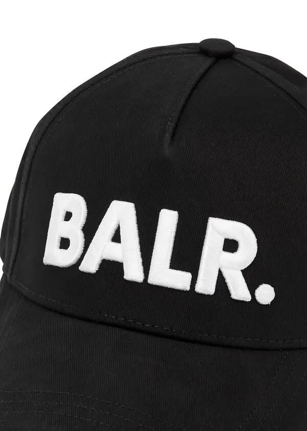 BALR. Black Logo-embroidered Cotton-twill Cap