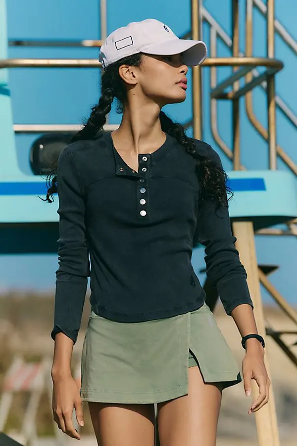 Free People Hot Shot Mini Skort - Terrain