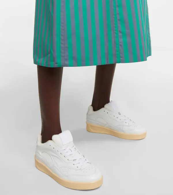 JIL SANDER Leather Sneakers - White