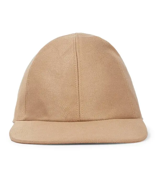 Gabriela Hearst Linen Baseball Cap - Brown
