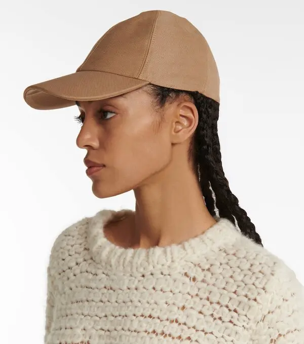 Gabriela Hearst Linen Baseball Cap - Brown