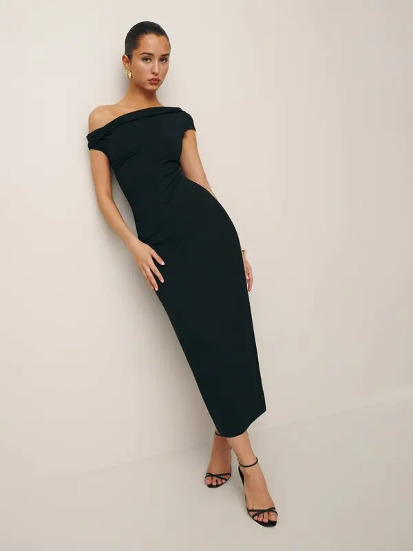 REFORMATION Jamen Knit Dress - Black