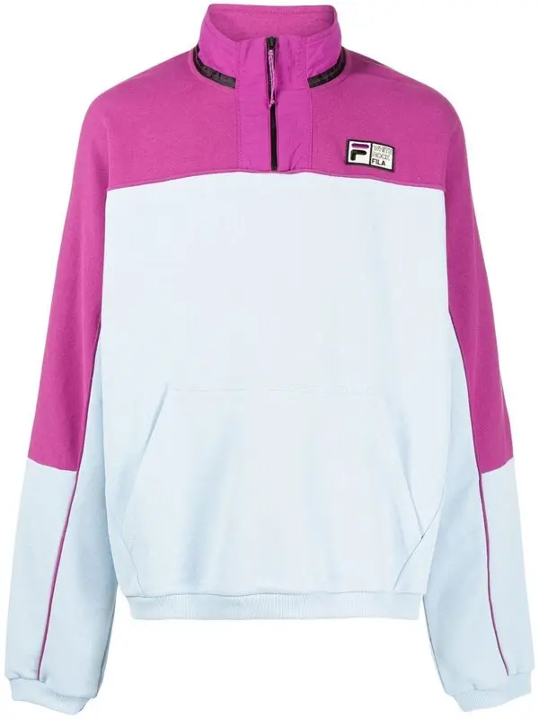 FILA Logo-patch Half-zip Sweater