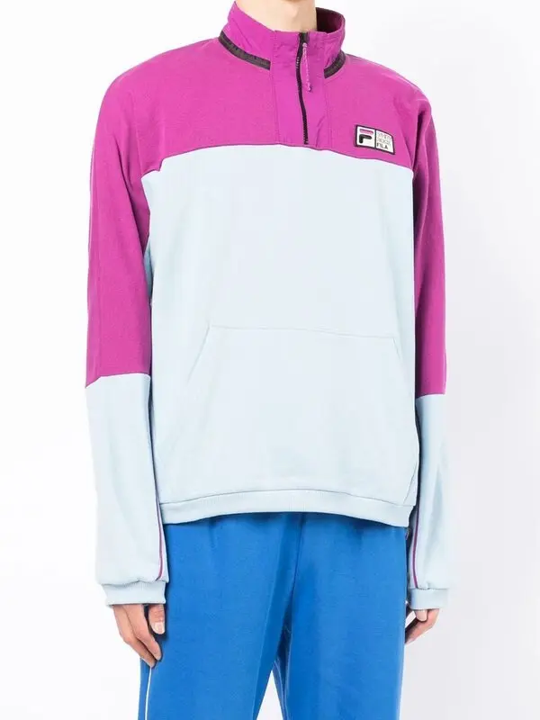 FILA Logo-patch Half-zip Sweater