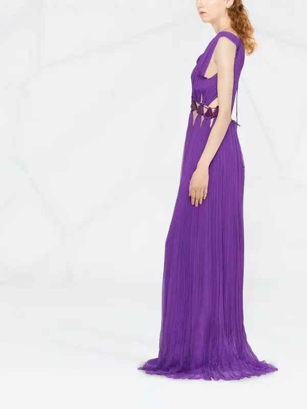 Alberta Ferretti Cut-out Halterneck Maxi Dress