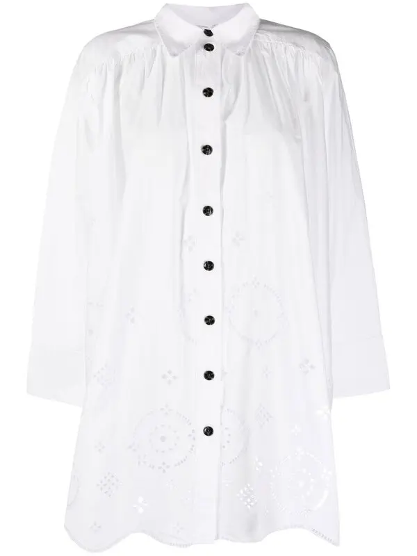 GANNI Long-sleeve Shirt Dress