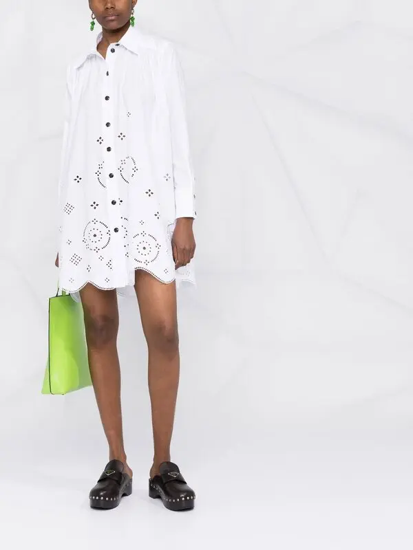 GANNI Long-sleeve Shirt Dress