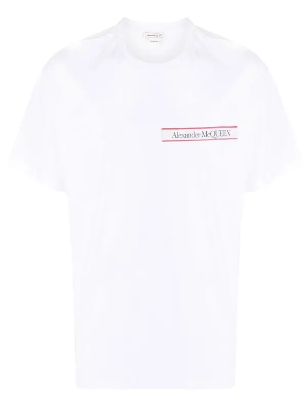 Alexander McQueen Logo Patch Short-sleeve T-shirt - White