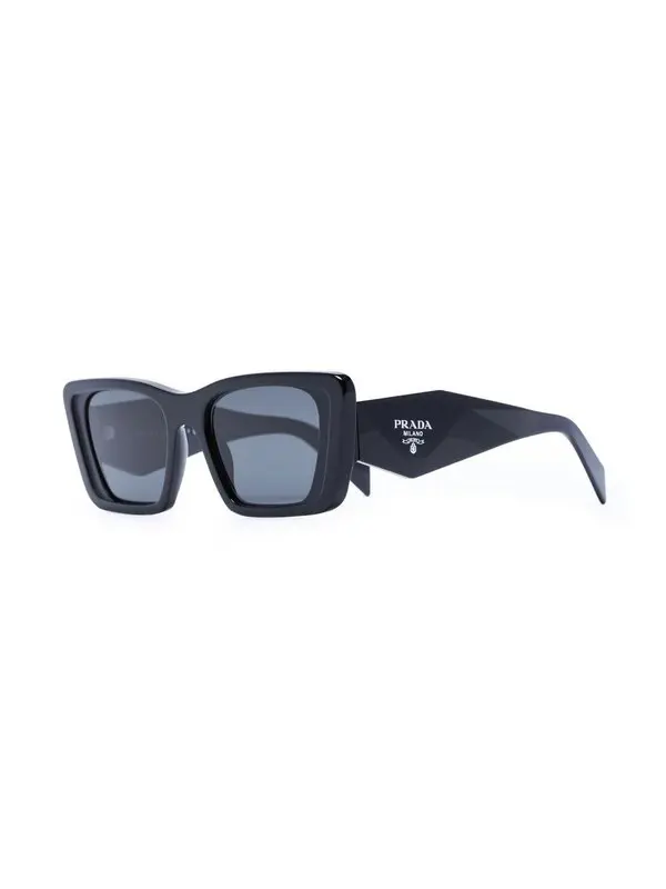 Prada Oversized Rectangular Sunglasses - Black