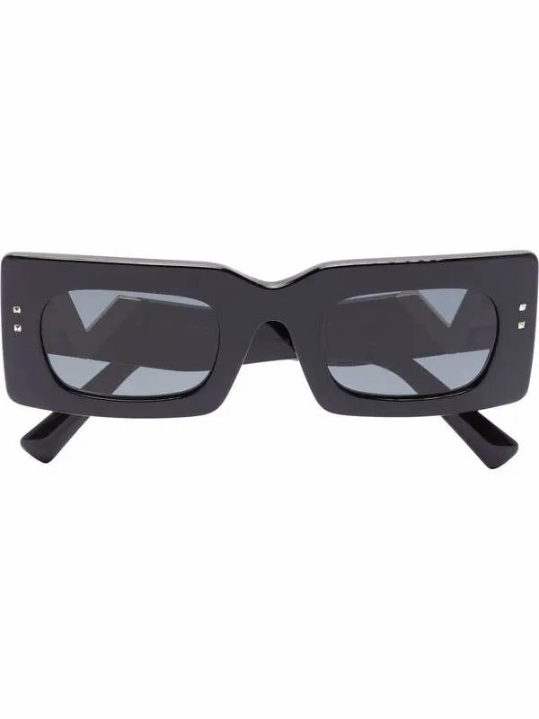 Valentino Garavani V Stud Square-frame Sunglasses