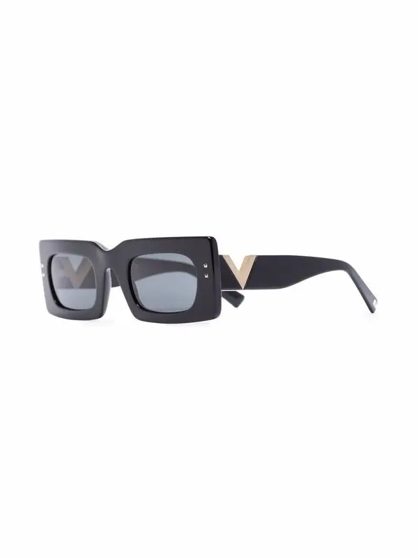 Valentino Garavani V Stud Square-frame Sunglasses