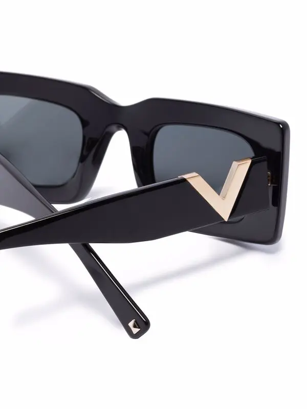 Valentino Garavani V Stud Square-frame Sunglasses