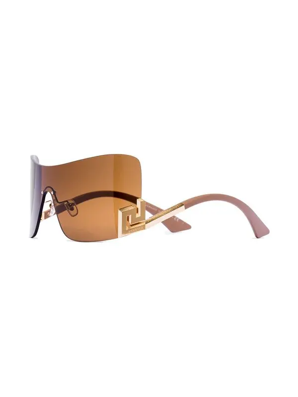 Versace Greca Detail Oversized Sunglasses