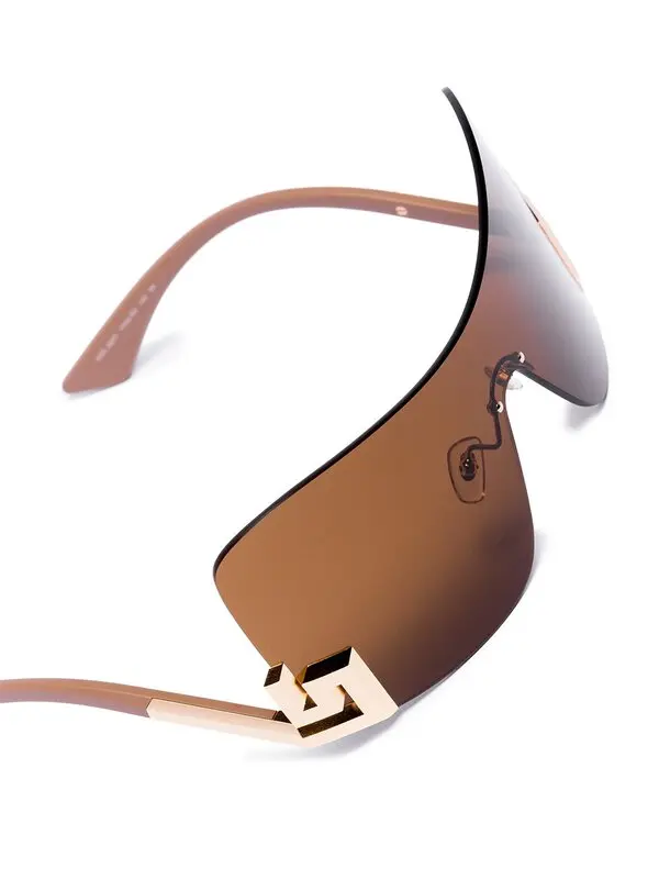 Versace Greca Detail Oversized Sunglasses