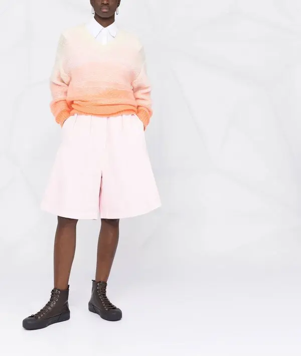Raf Simons Pleated Denim Shorts