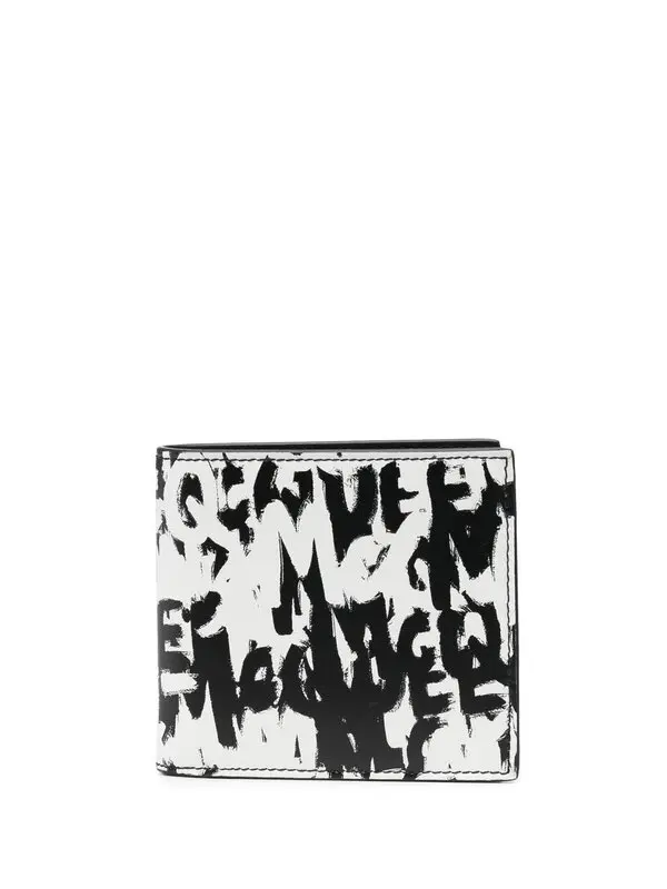 Alexander McQueen Graffiti Logo-print Wallet