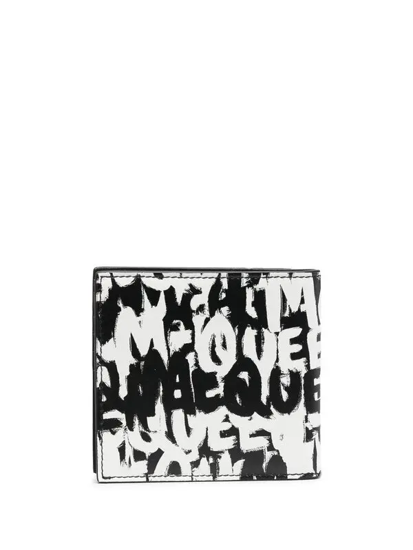 Alexander McQueen Graffiti Logo-print Wallet
