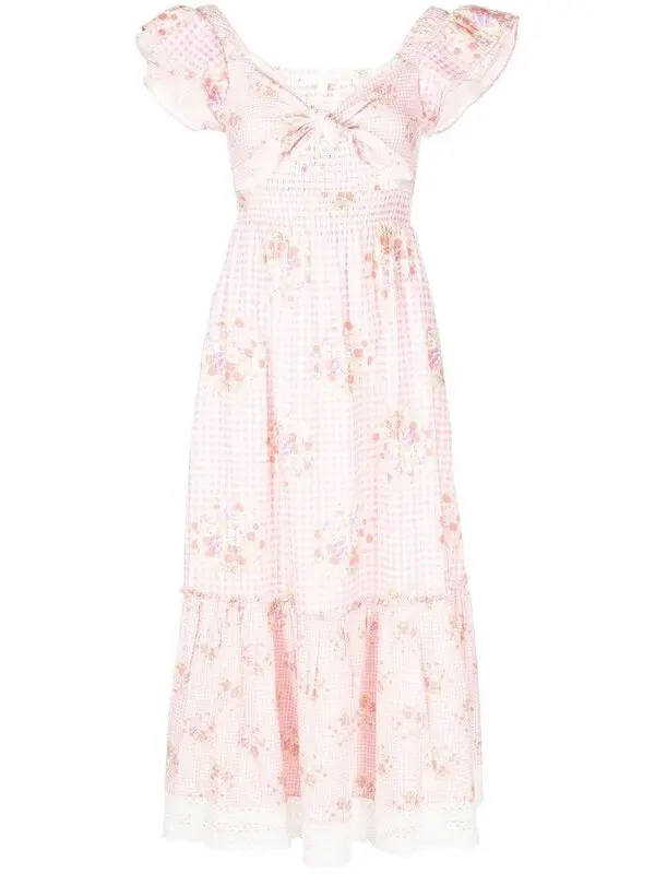 LoveShackFancy Emeka Midi Dress
