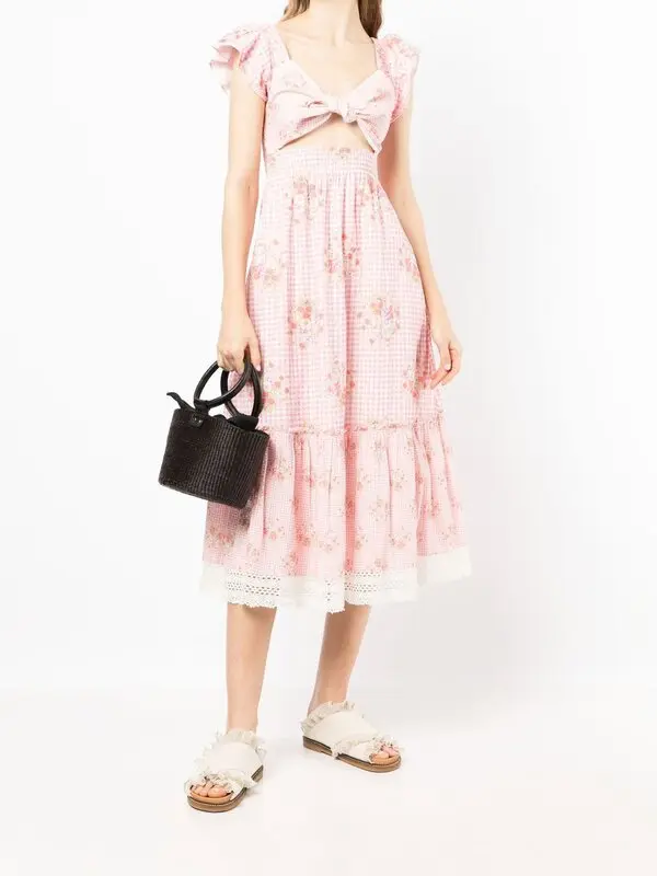 LoveShackFancy Emeka Midi Dress