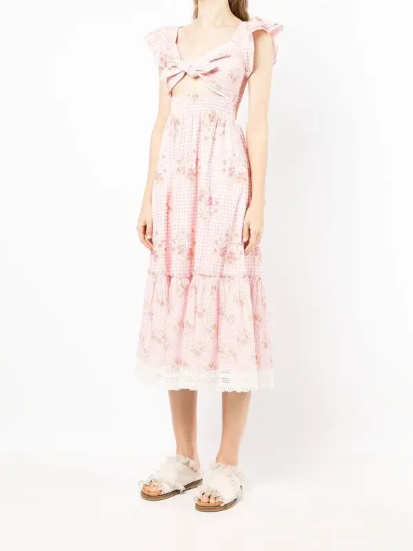 LoveShackFancy Emeka Midi Dress