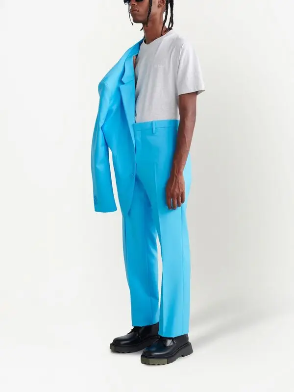 Off-White Straight-leg Tailored Trousers - Blue