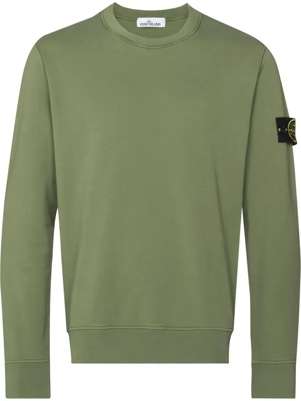 Stone Island Copass Badge Crew-neck Sweatshirt