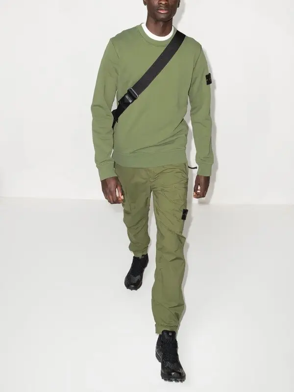 Stone Island Copass Badge Crew-neck Sweatshirt