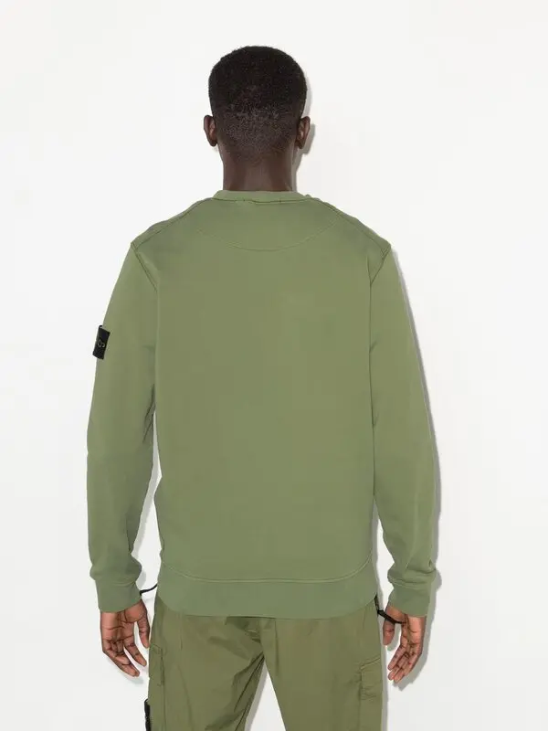 Stone Island Copass Badge Crew-neck Sweatshirt