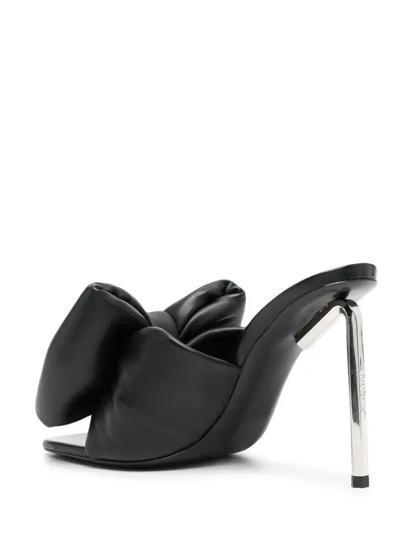 Off-White Allen Bow Metal Heel Mules - Black