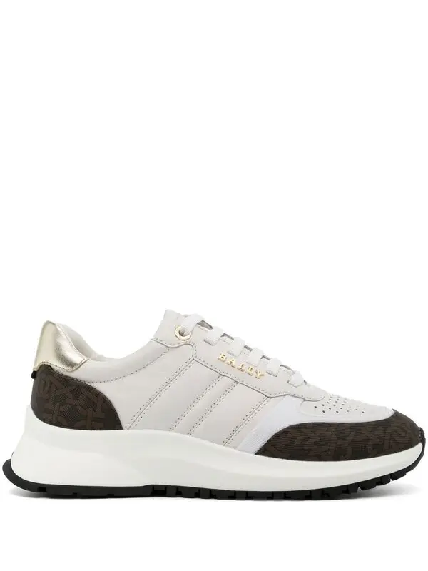 Bally Low-top Monogram-panelled Sneakers