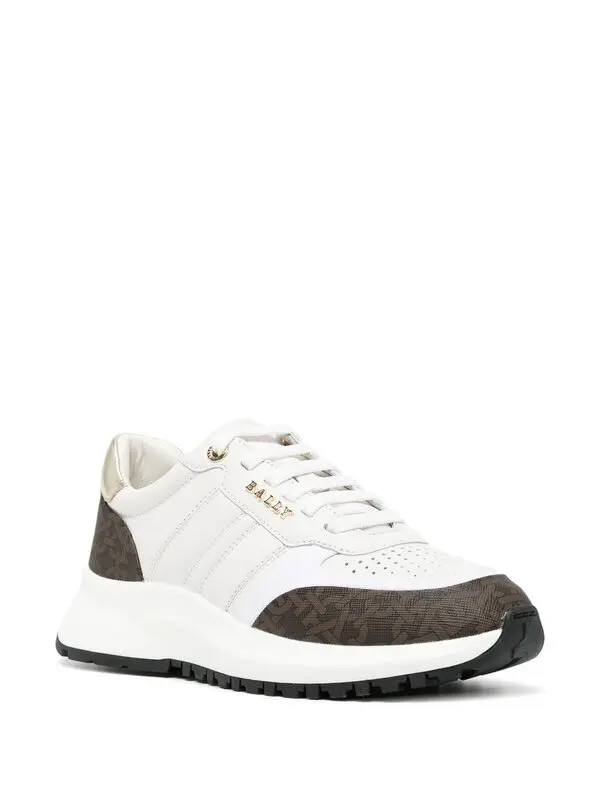 Bally Low-top Monogram-panelled Sneakers