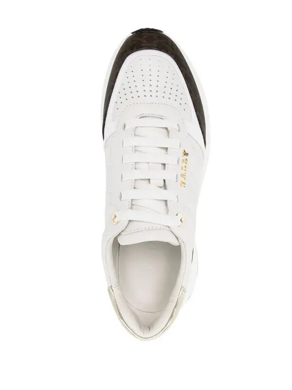 Bally Low-top Monogram-panelled Sneakers