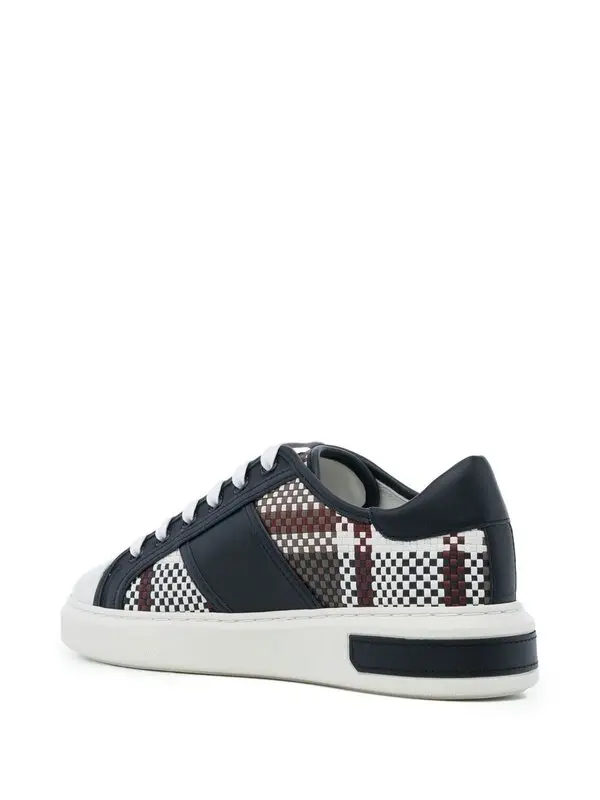 Bally Myller Tartan-check Leather Sneakers