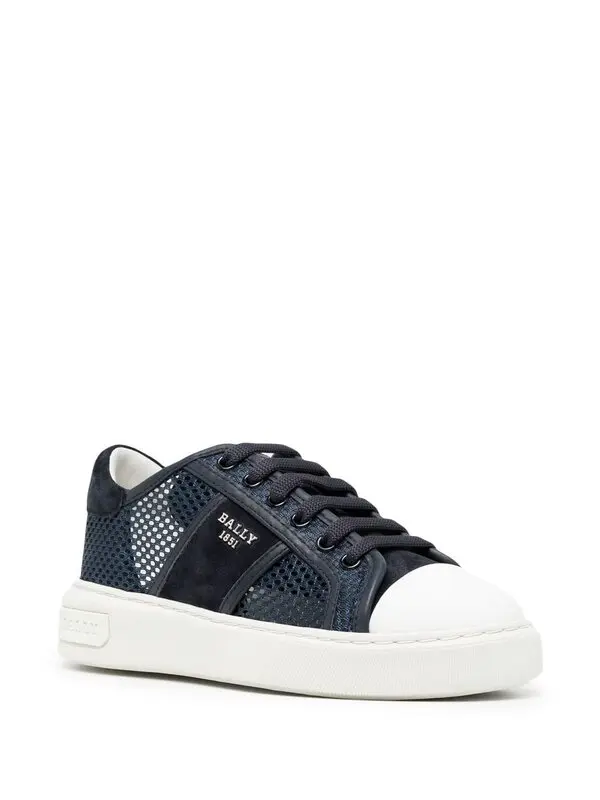 Bally Mesh-panel Low-top Sneakers - Blue