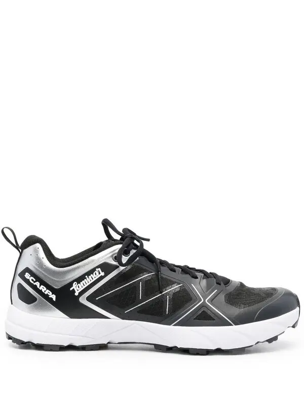 Herno Panelled Low-top Sneakers - Black