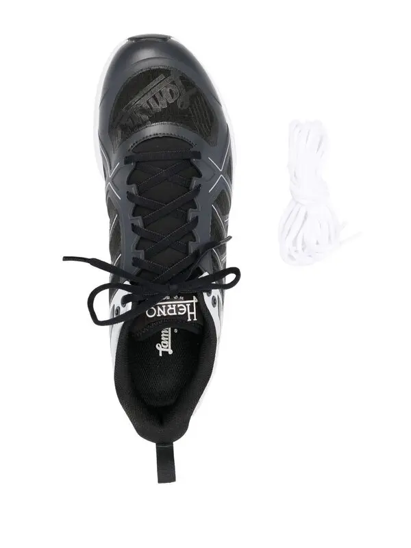 Herno Panelled Low-top Sneakers - Black