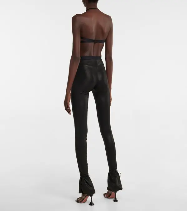 NENSI DOJAKA Mesh Halterneck Bra
