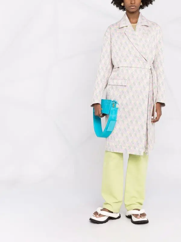Henrik Vibskov Floral Print Wrap Coat