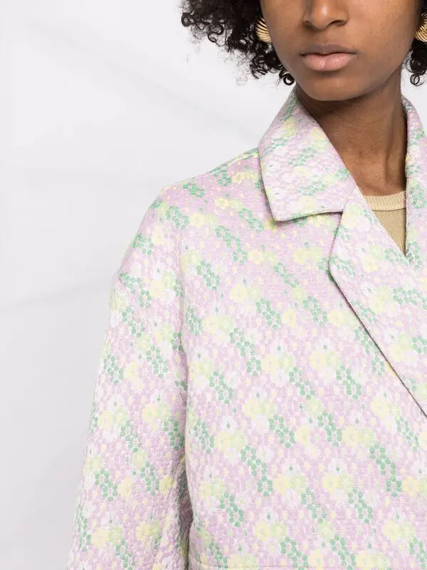 Henrik Vibskov Floral Print Wrap Coat