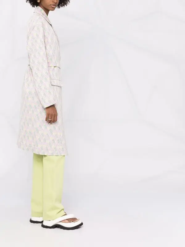 Henrik Vibskov Floral Print Wrap Coat
