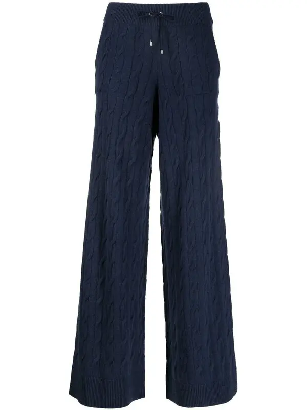 Ralph Lauren Recycled Cashmere Wide-leg Trousers